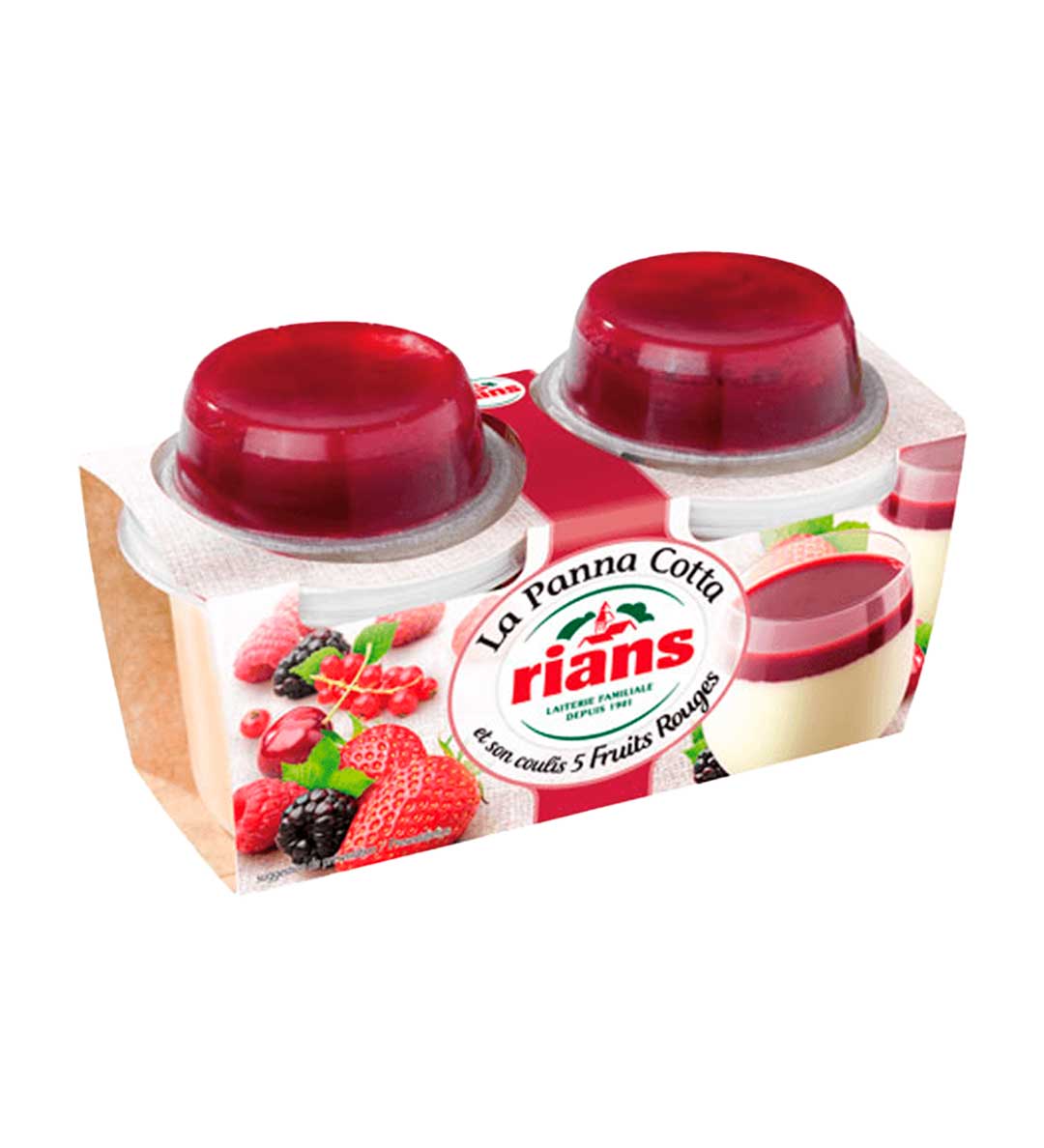 Rians Panna Cotta mit roten Früchten (2x120g) – Mitte Meer Onlineshop
